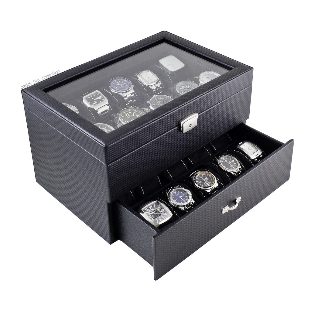 Carbon 20 - Watch Box - Caddy Bay Collection