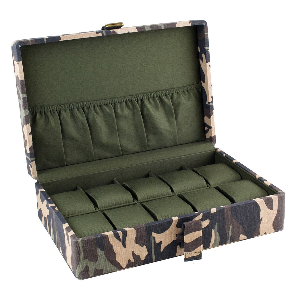 Incognito 10 - Buckle - Green - Watch Box - Caddy Bay Collection